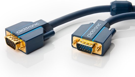 Clicktronic Vga Aansluitkabel [1X Vga-Stekker - 1X Vga-Stekker] 20 M ...