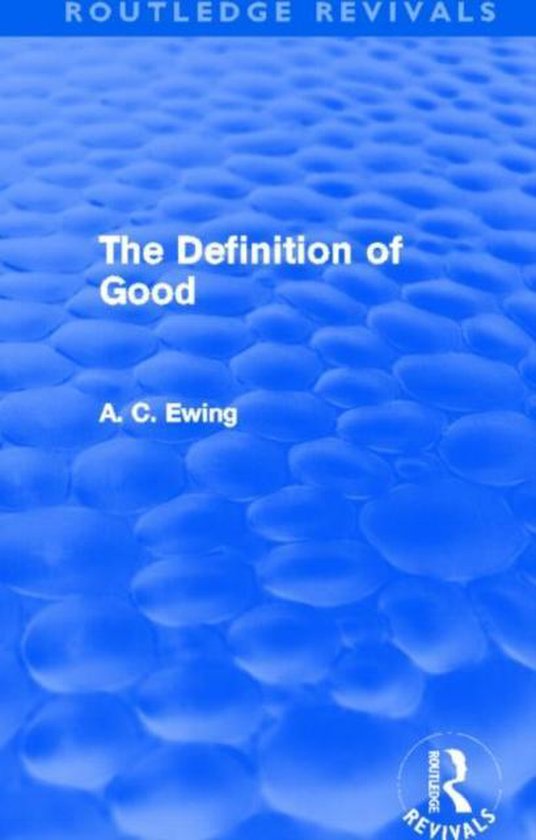 Definition Of Good | 9780415526647 | Alfred Cyril Ewing | Boeken | bol
