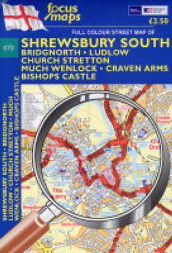 Full Colour Street Map of Shrewsbury South | 9781905032112 | Boeken ...