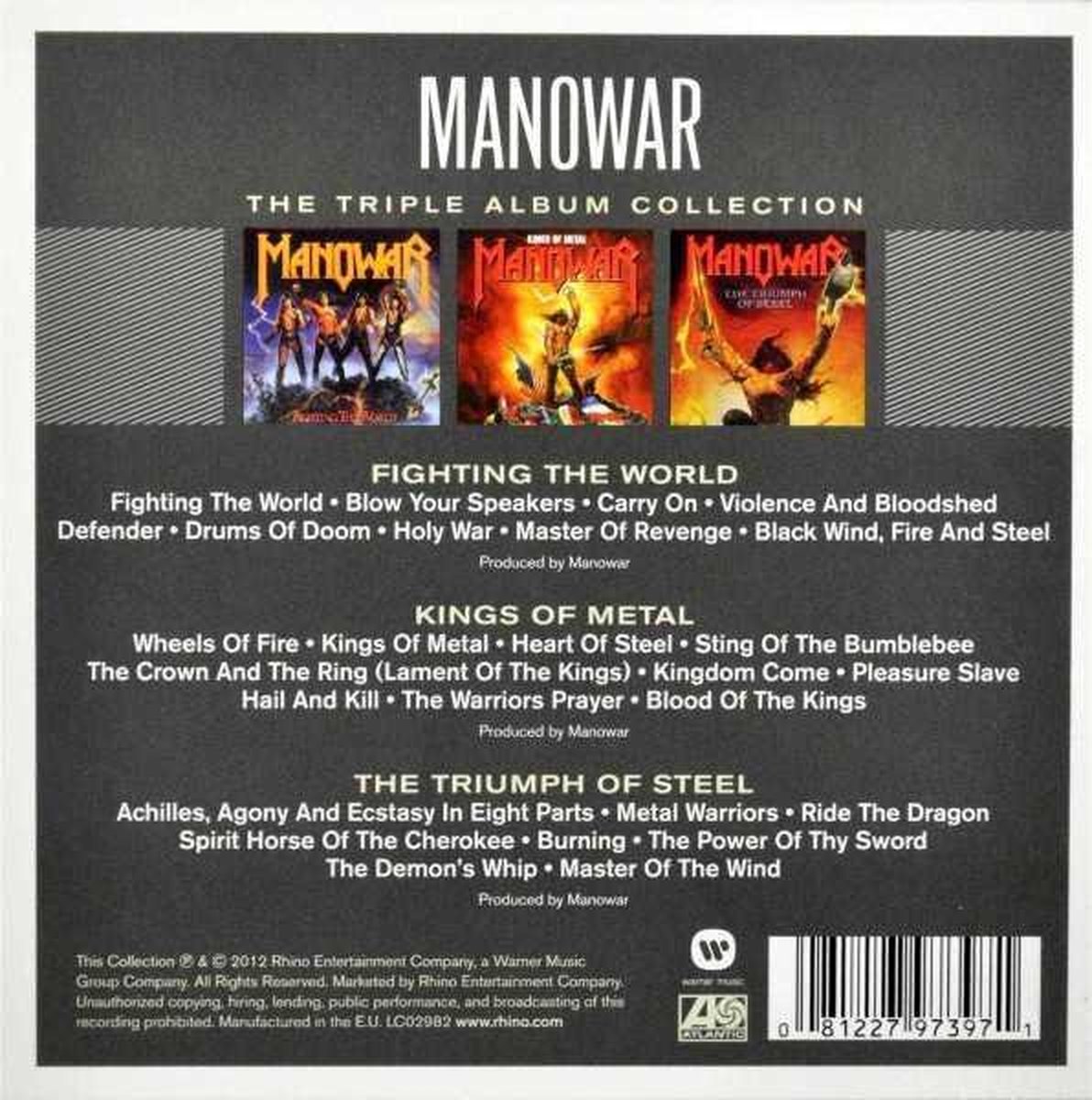 Manowar: The Triple Album Collection [3CD], Manowar | CD (album ...