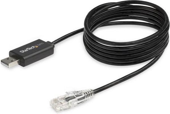 StarTech.com 1.8 m Cisco USB console kabel - USB naar RJ45 rollover ...