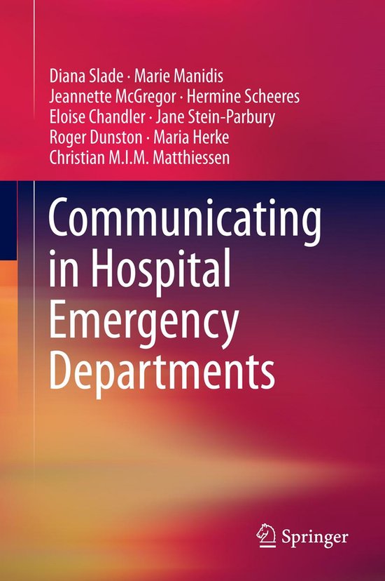 Communicating in Hospital Emergency Departments (ebook), Diana Slade ...