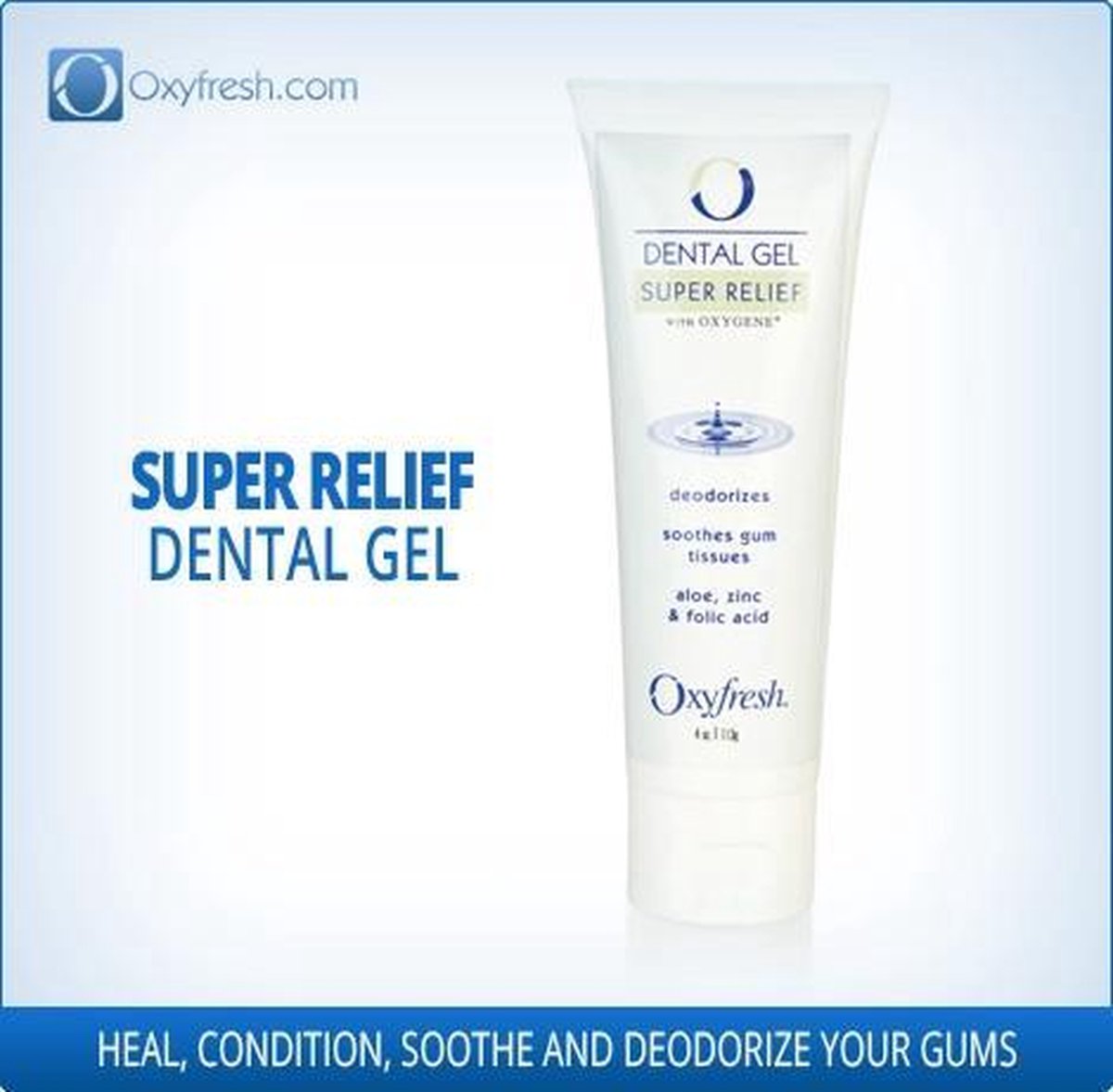 Oxyfresh Super Relief Gel - Tegen aften, ontstoken tandvlees en wondjes ...