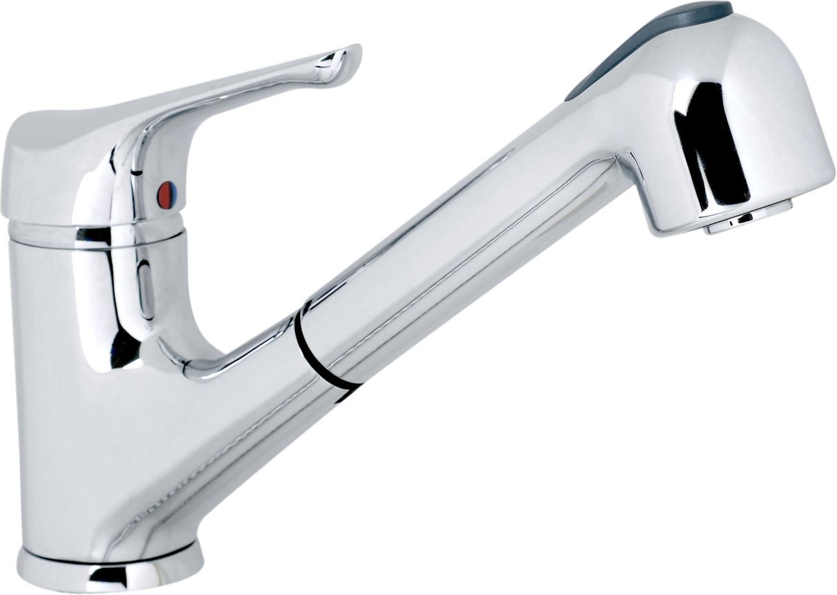 Plieger Time Hera Keukenkraan - met uittrekbare Handdouche - Draaibare uitloop - Chroom | bol.com