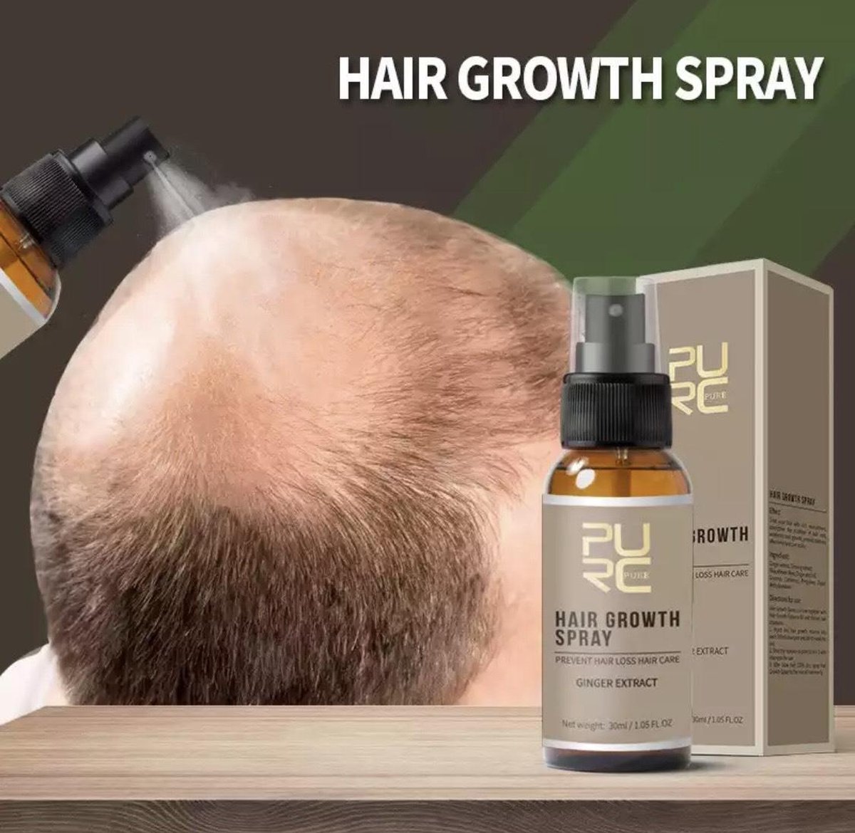 Haargroei spray - 30 Dagen - 100% Natuurlijk - Haar - groei | bol.com