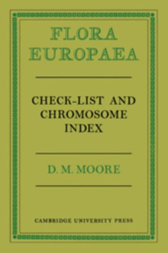 Flora Europaea Check-List and Chromosome Index | 9780521237598 | Boeken ...