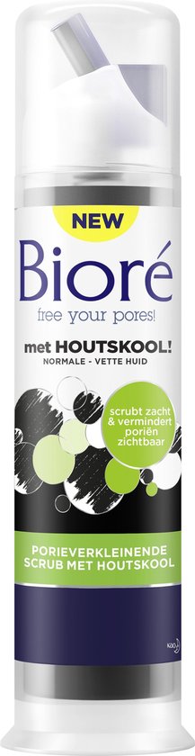Biore scrub met houtskool - 92 ml | bol