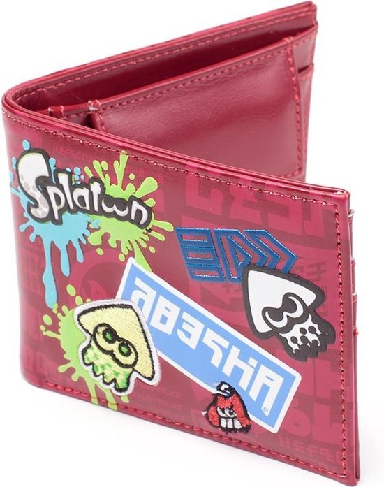 Nintendo - Splatoon Game Logo's Bifold Portemonnee - rood | bol.com