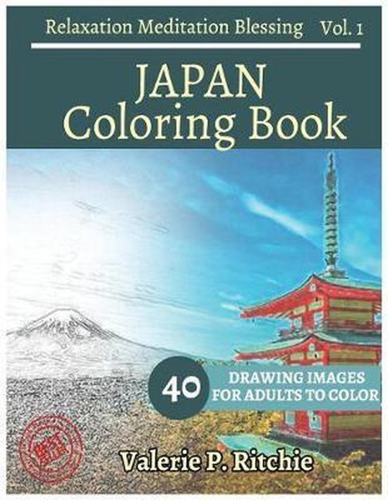 Japan Coloring Book Vol.1 for Grown-Ups for Relaxation 40 Drawing ...
