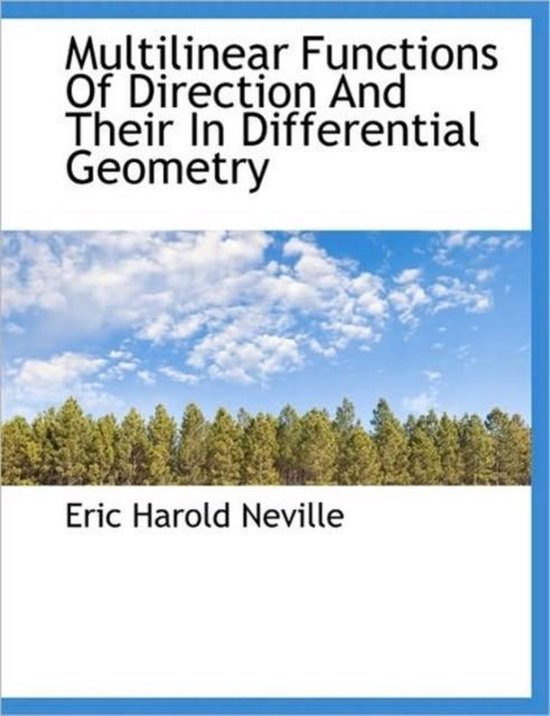 Multilinear Functions of Direction and Their in Differential Geometry ...