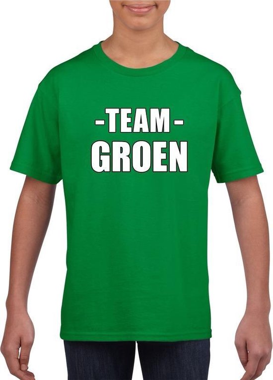 Sportdag team groen shirt kinderen L (146-152) | bol.com