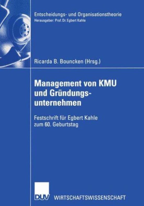Management Von Kmu Und Grundungsunternehmen | 9783824477104 | Boeken ...