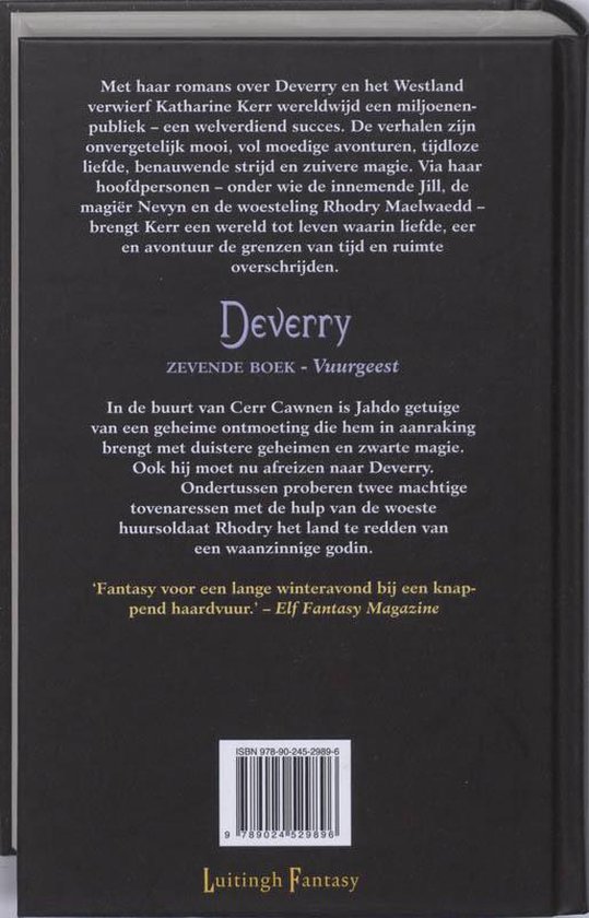Deverry saga - Deverry 7 Vuurgeest, Katharine Kerr | 9789024529896 ...