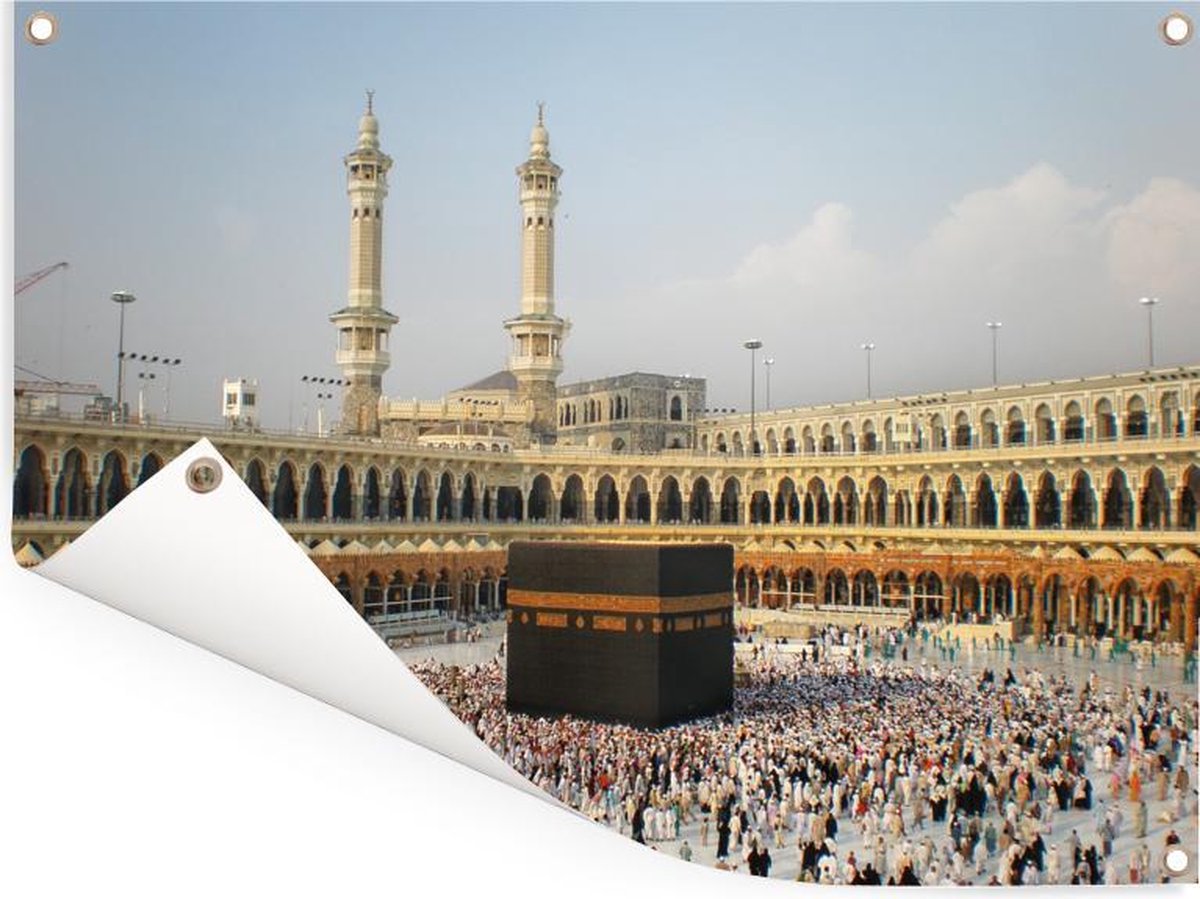 De Kaäba van Mekka in Saoedi-Arabië Tuinposter 40x30 cm - klein ...
