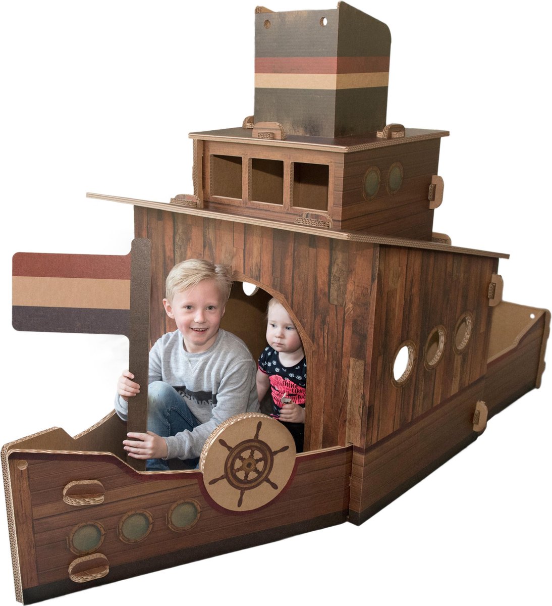 Van Hut Naar Her - Speelboot Dutch Design - Bruin | bol.com