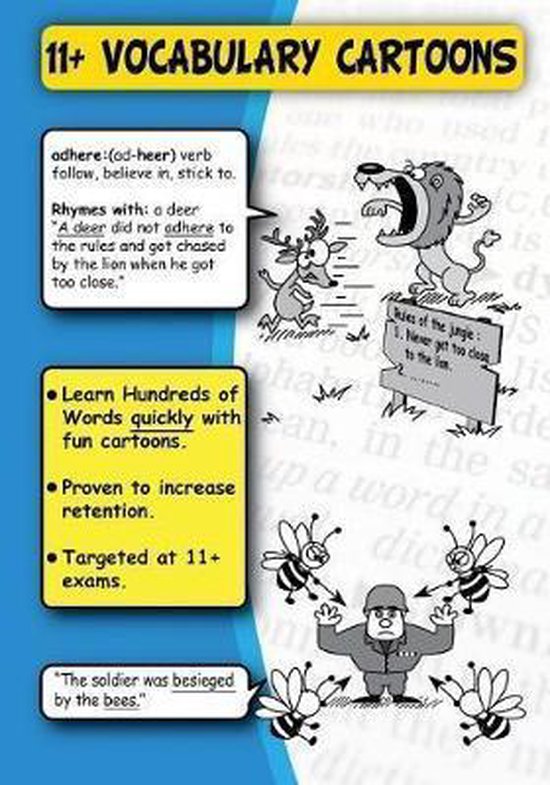 11+ Vocabulary Cartoons | 9781539364115 | A Mason | Boeken | bol