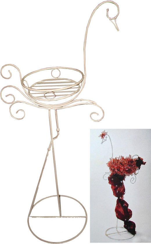 Metalen planten staander - model ooievaar | bol