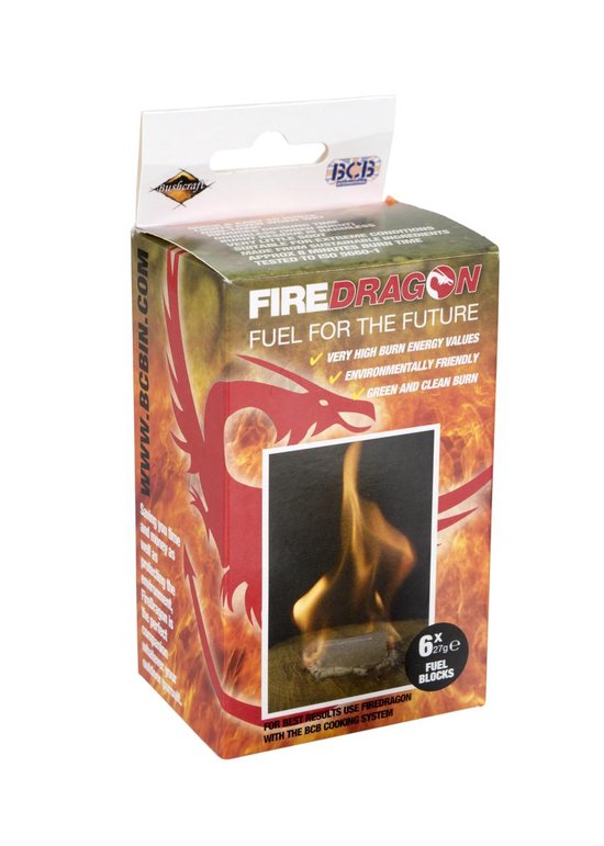 Fire Dragon Brandstof - Solid fuel - Waterproof - 6 Stuks | bol.com