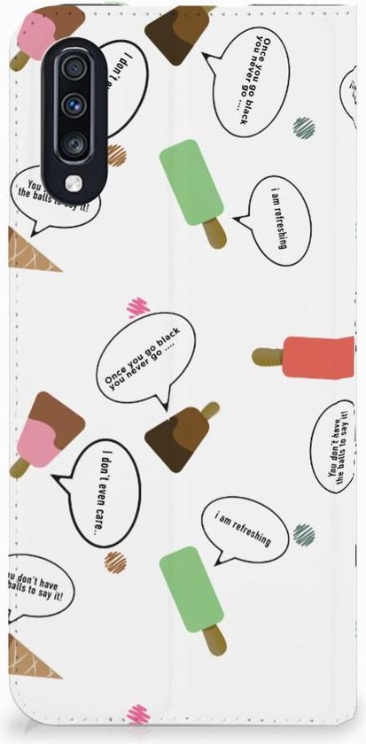 Geschikt voor Samsung Galaxy A70 Flip Style Cover IJsjes | bol