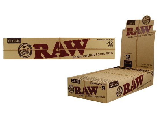 Raw Rolling Paper Natural Hemp Supernatural 12 Inch x 20 | bol.com