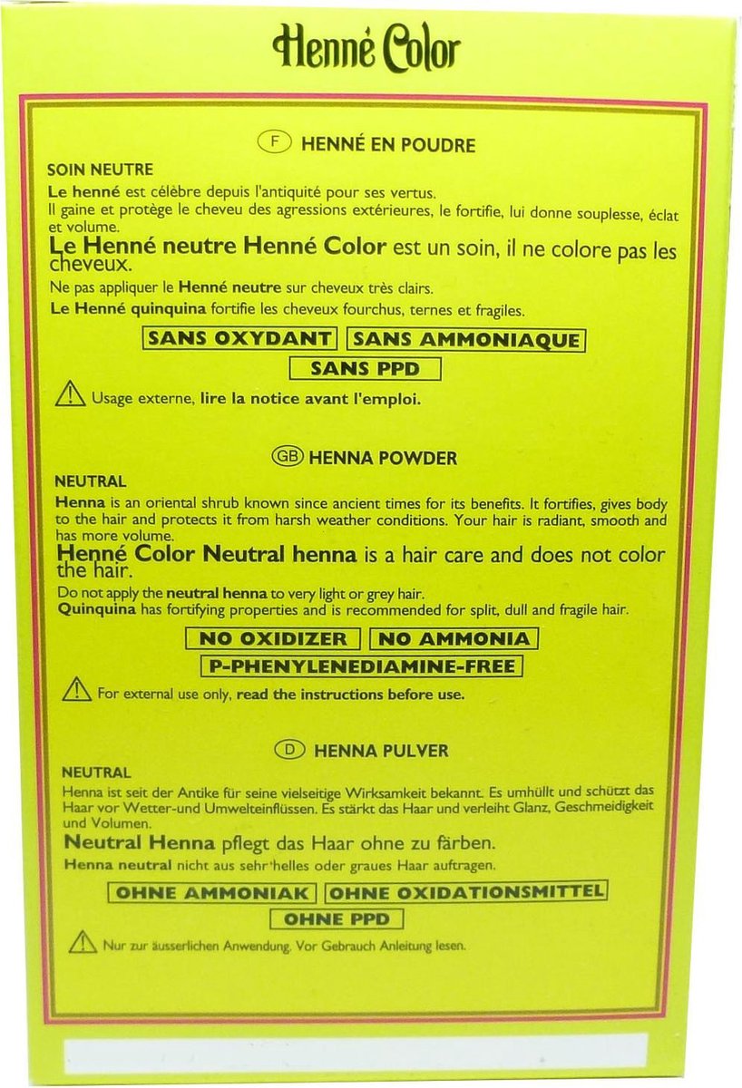 Henné Color Paris Neutral | bol