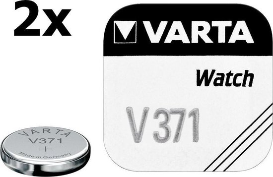 2 Stuks - Varta V371 44mAh 1.55V knoopcel batterij | bol.com