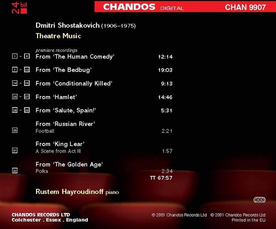 Shostakovich: Theatre Music / Rustem Hayroudinoff, Rustem Mpnoo ...