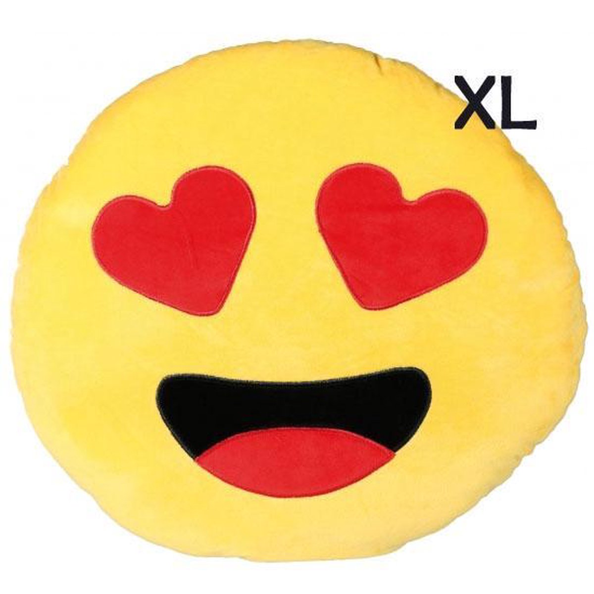 Emoji - Emoticon - Smiley - XL - kussen - "Verliefd" | bol