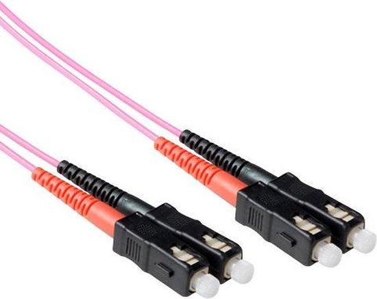 1 meter LSZH Multimode 50/125 OM4 glasvezel patchkabel duplex met SC connectoren | bol.com