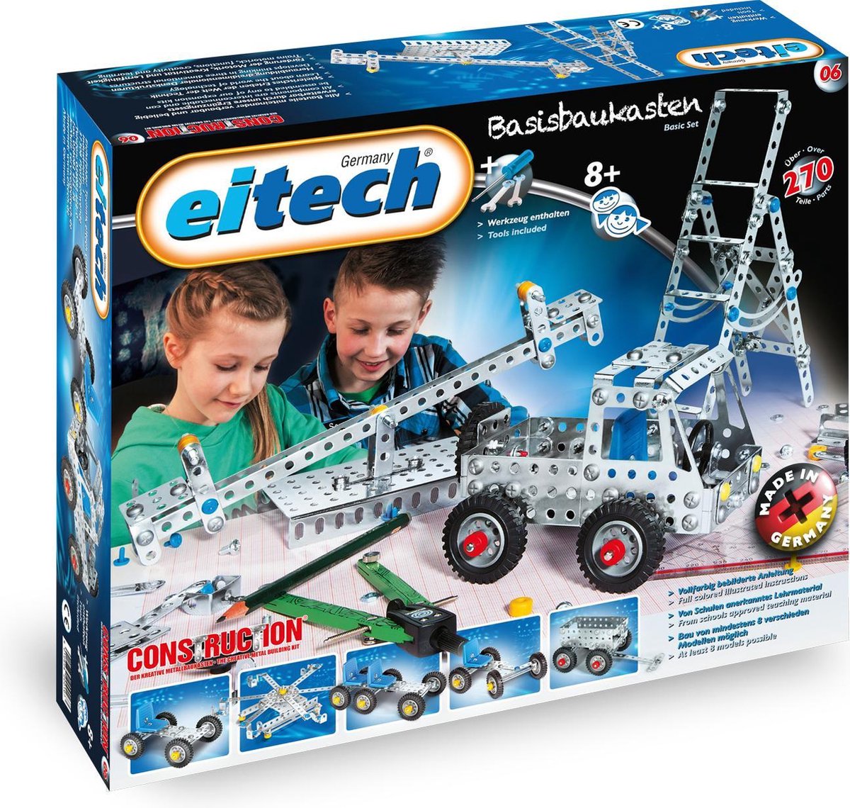 Eitech Constructie - Bouwdoos - Basis Bouwdoos - 8 Modellen | bol