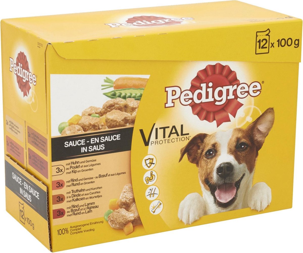 Pedigree Adult Selection Multipack - Poulet, agneau, volaille, boeuf en ...