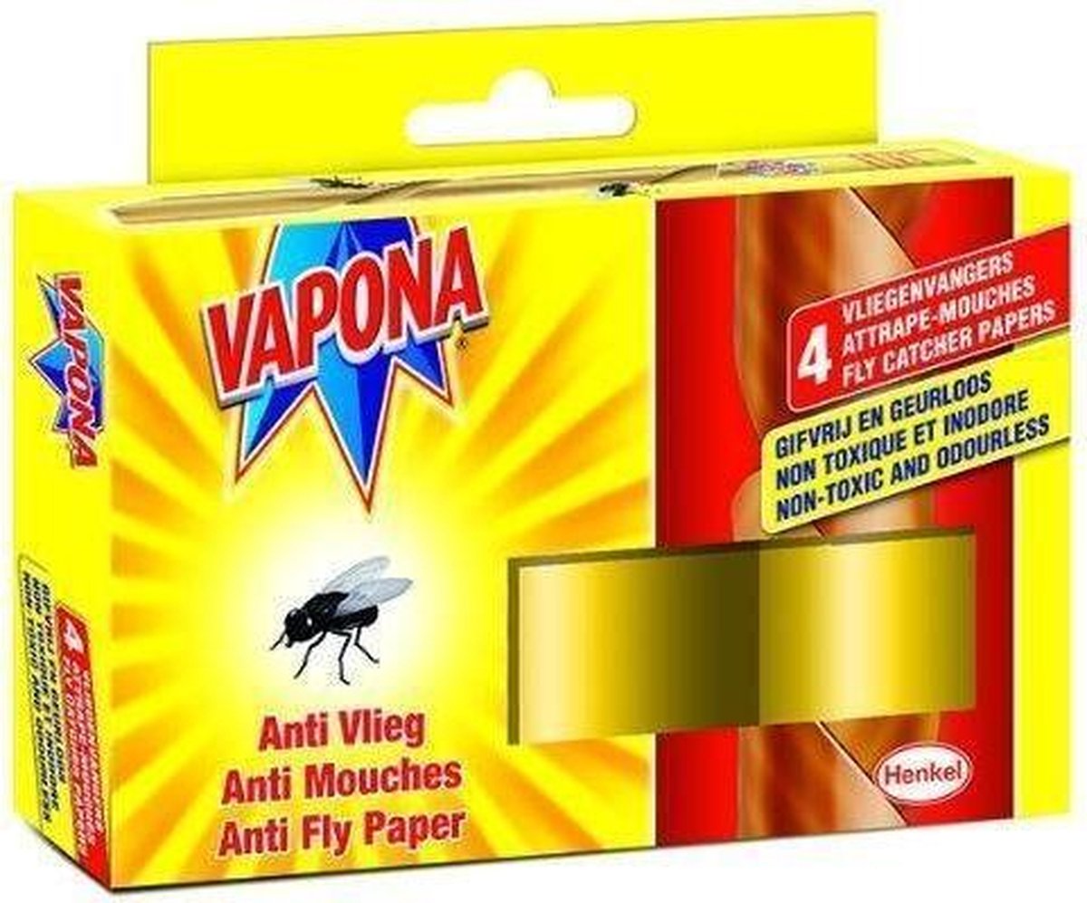 VAPONA Vliegenvangers - 4st | bol