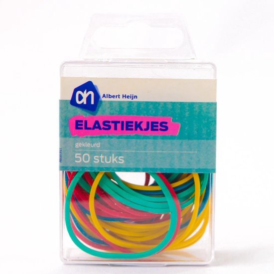 AH gekleurde elastiekjes - 8x50 stuks - voordeelverpakking | bol