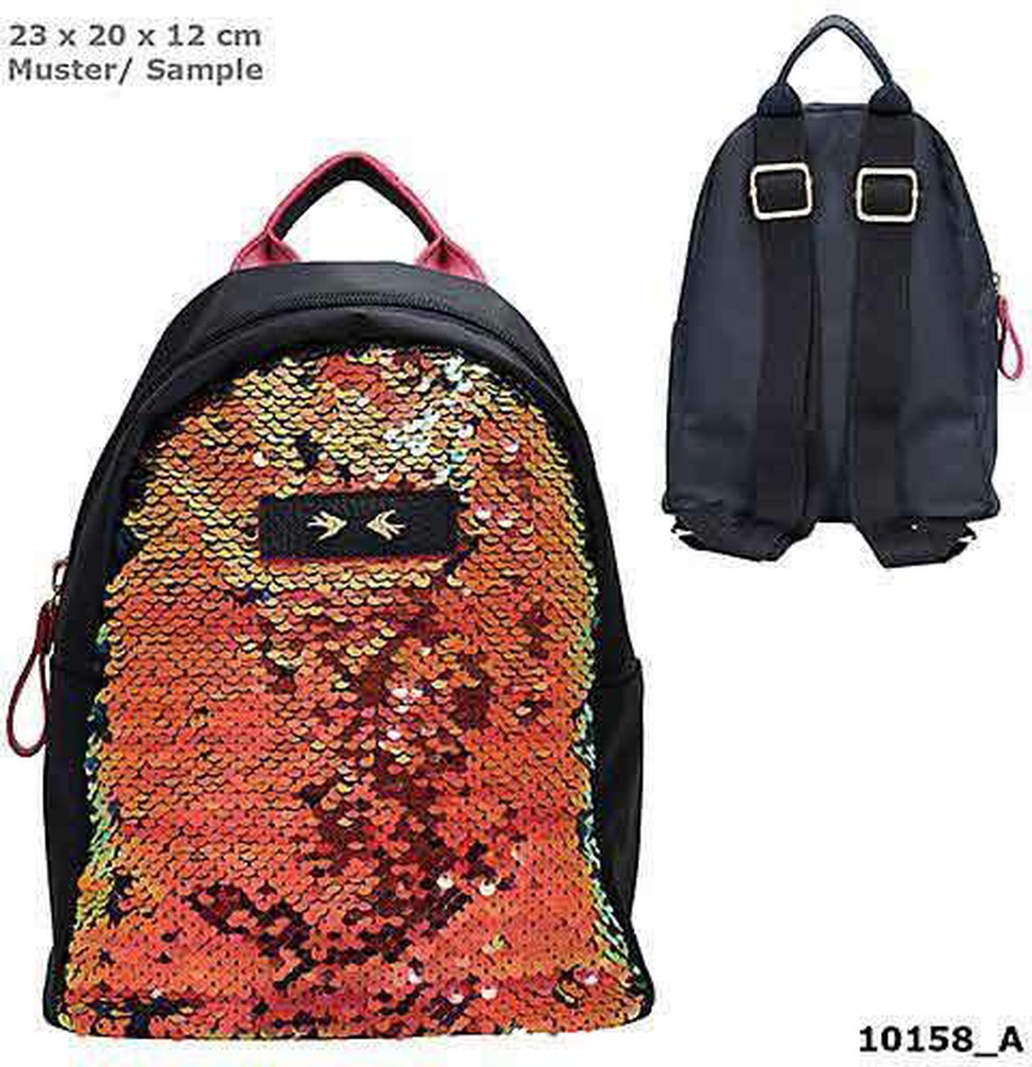 Top model Backpack - Sac à dos Trend LOVE avec paillettes à repasser ...