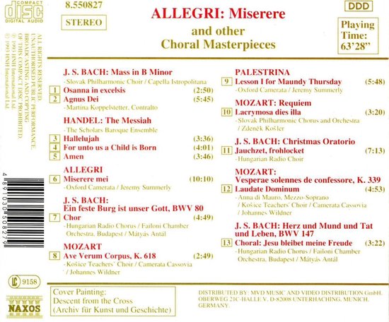 Various Artists - Choral Masterpieces (CD), various artists | Muziek | bol