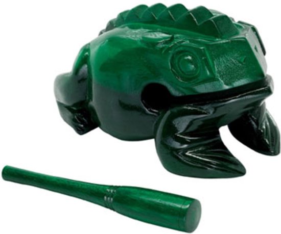 Meinl Guiro Frog NINO516GR, extra large, green - Guiro | bol