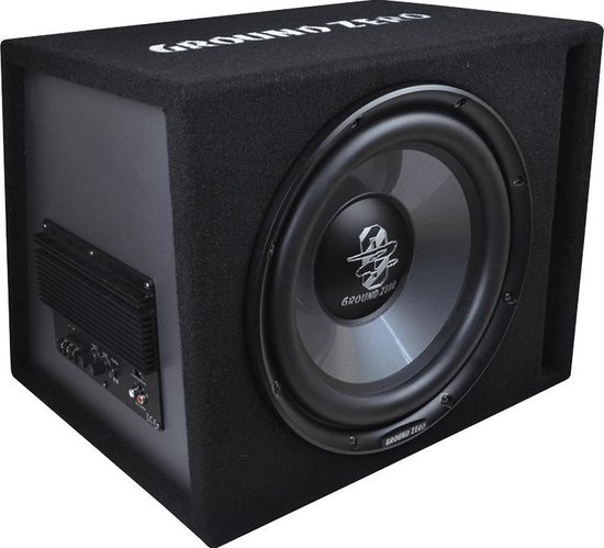 Ground Zero GZIB300XBR-ACT 12 inch 300 W actieve subwoofer in kist met ...