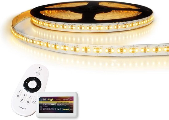 Led strip 7 meter Warm Wit Pro 1680 Leds- Complete set IP20 | bol.com