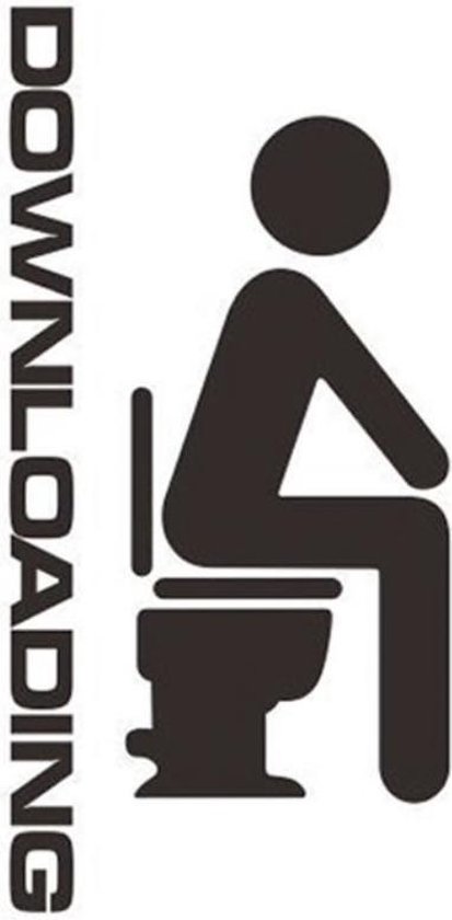 3D Toiletsticker: Downloaden 160x100mm | bol