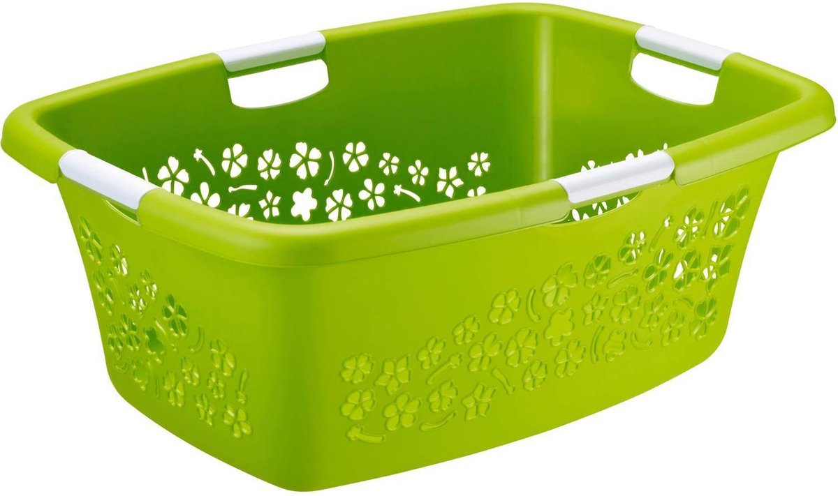 Rotho Flowers Wasmand - 50 liter - Groen | bol.com