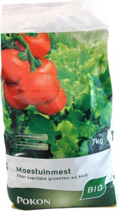 POKON BIO MOESTUIN VOEDING 2 KEER 7KG | bol
