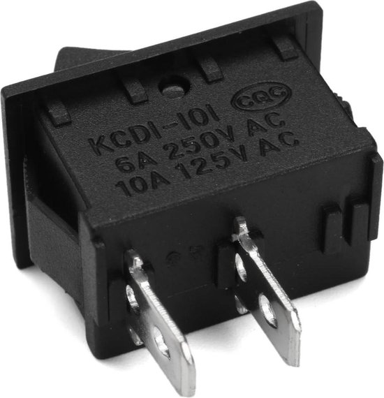 2pin 10A 250V T125 / 55 Plastic Rocker Switch Dubbele Pole Voor Kanaal ...