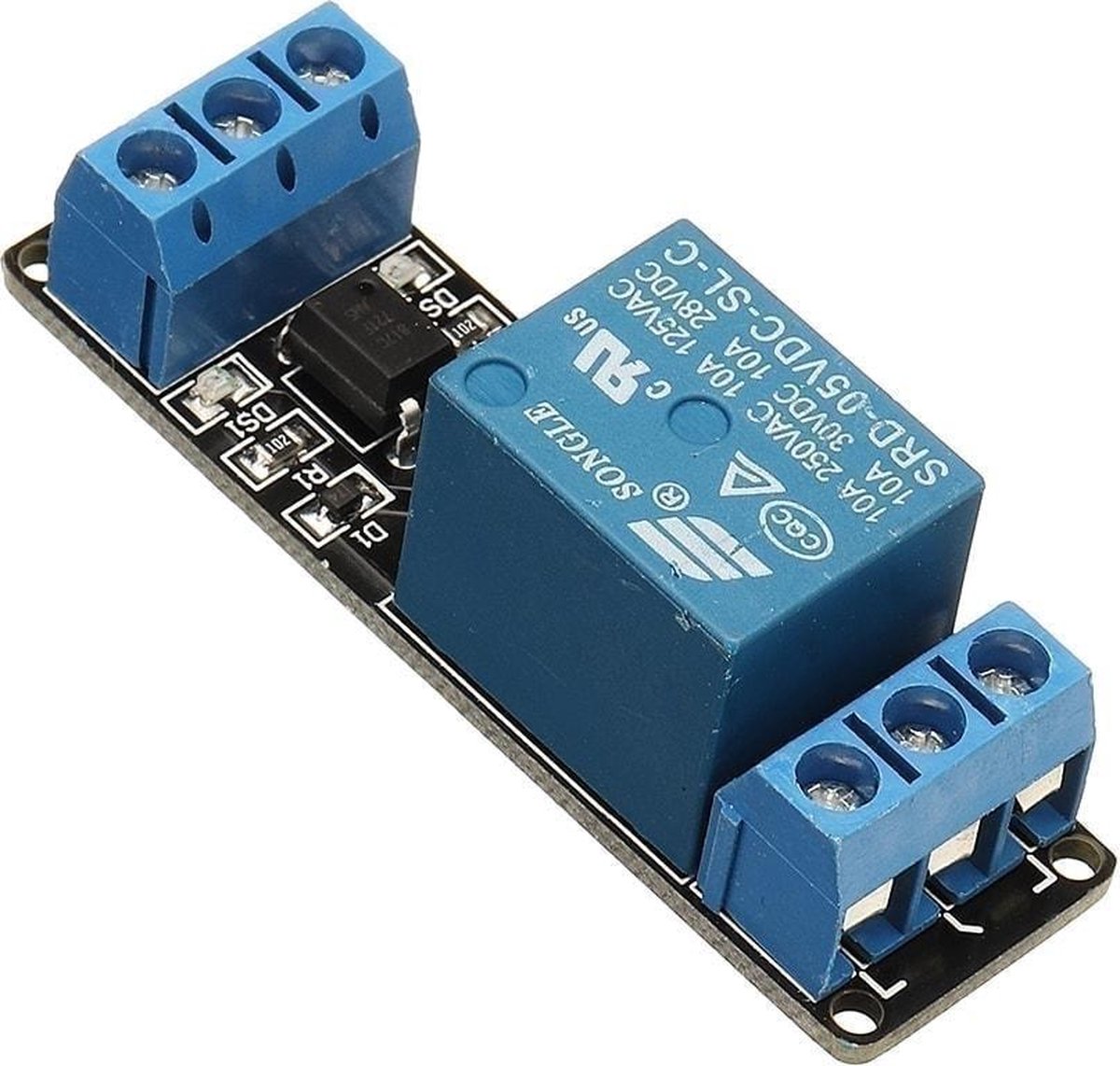 BESTEP 1 kanaal 5V Laag relais relais module Optocoupler isolatie terminal voor Arduino | bol.com