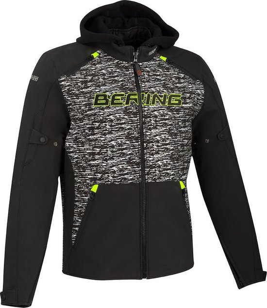 Bering Drift Black Grey Textile Motorcycle Jacket M | bol.com