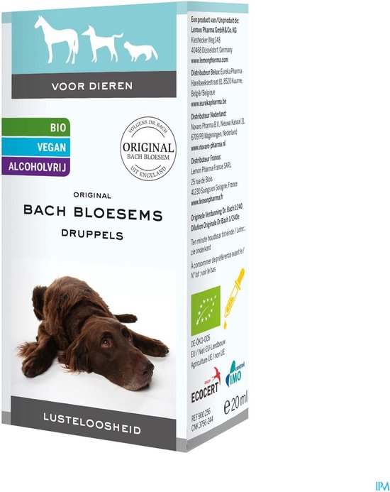 Bach Bloesem Bach bloesem dier lusteloosheid bio 20 Milliliter | bol