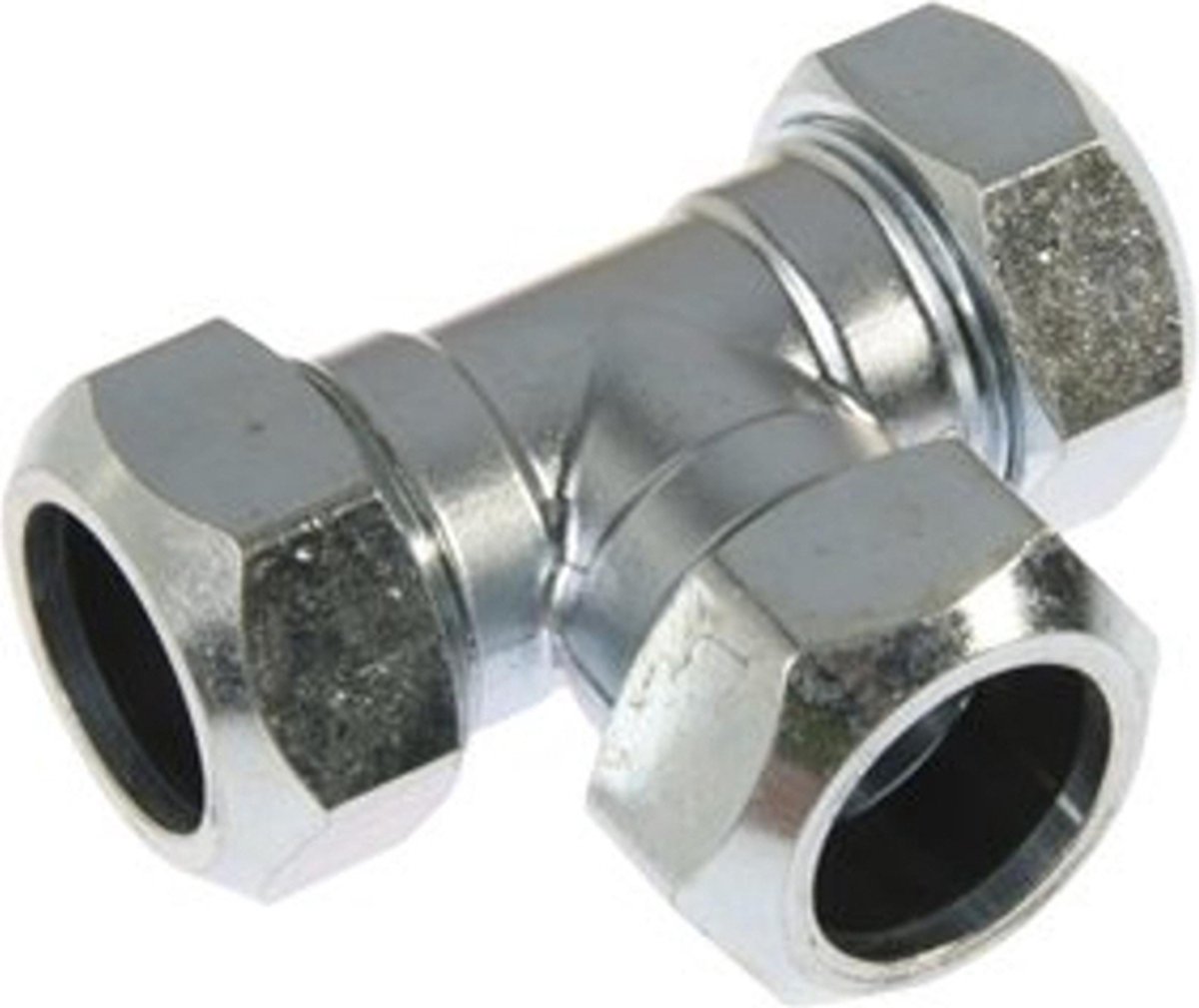 VSH Klem T stuk verlopend 28x15x28mm messing verzinkt | bol