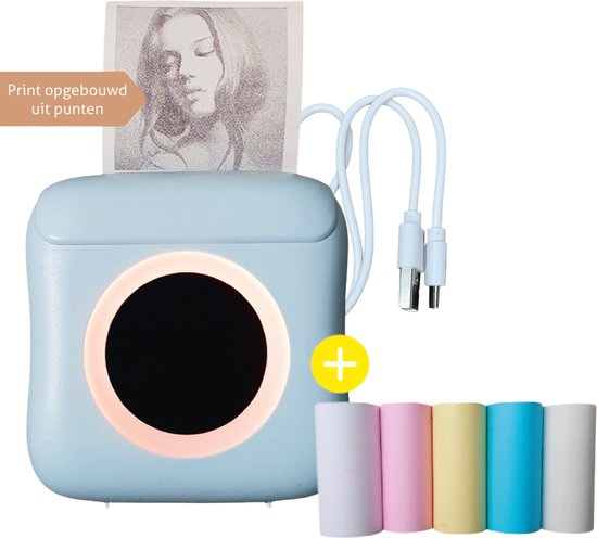 Mini Printer - Mini Printer voor Mobiel - Pocket Printer - Foto Printer ...