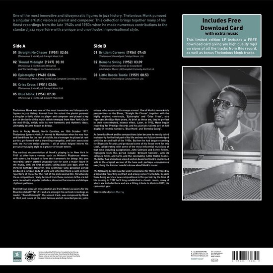 Thelonious Monk - The Rough Guide To Thelonious Monk (CD), Thelonious ...