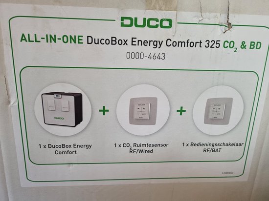 Duco All-in-One DucoBox Energy Comfort D325 WTW woonhuisventilator 0000-4656 | bol