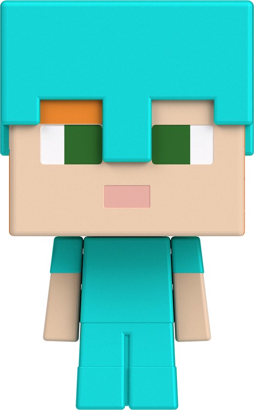Minecraft Mob Heads Minis - Speelfiguur - Poppetje met blauwe helm | bol